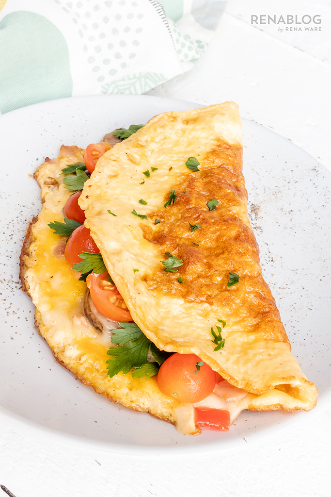 Delicioso Omelette con champiñones y queso mozzarellaBlog | Rena Ware ...