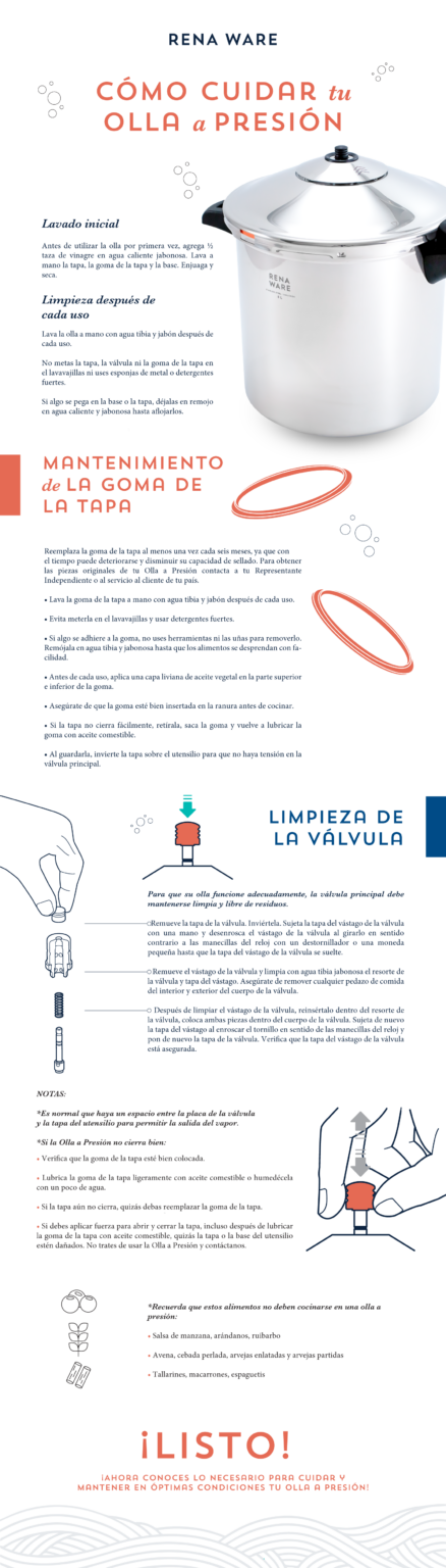 Cómo cuidar tu Olla a presión Rena WareBlog | Rena Ware Internacional